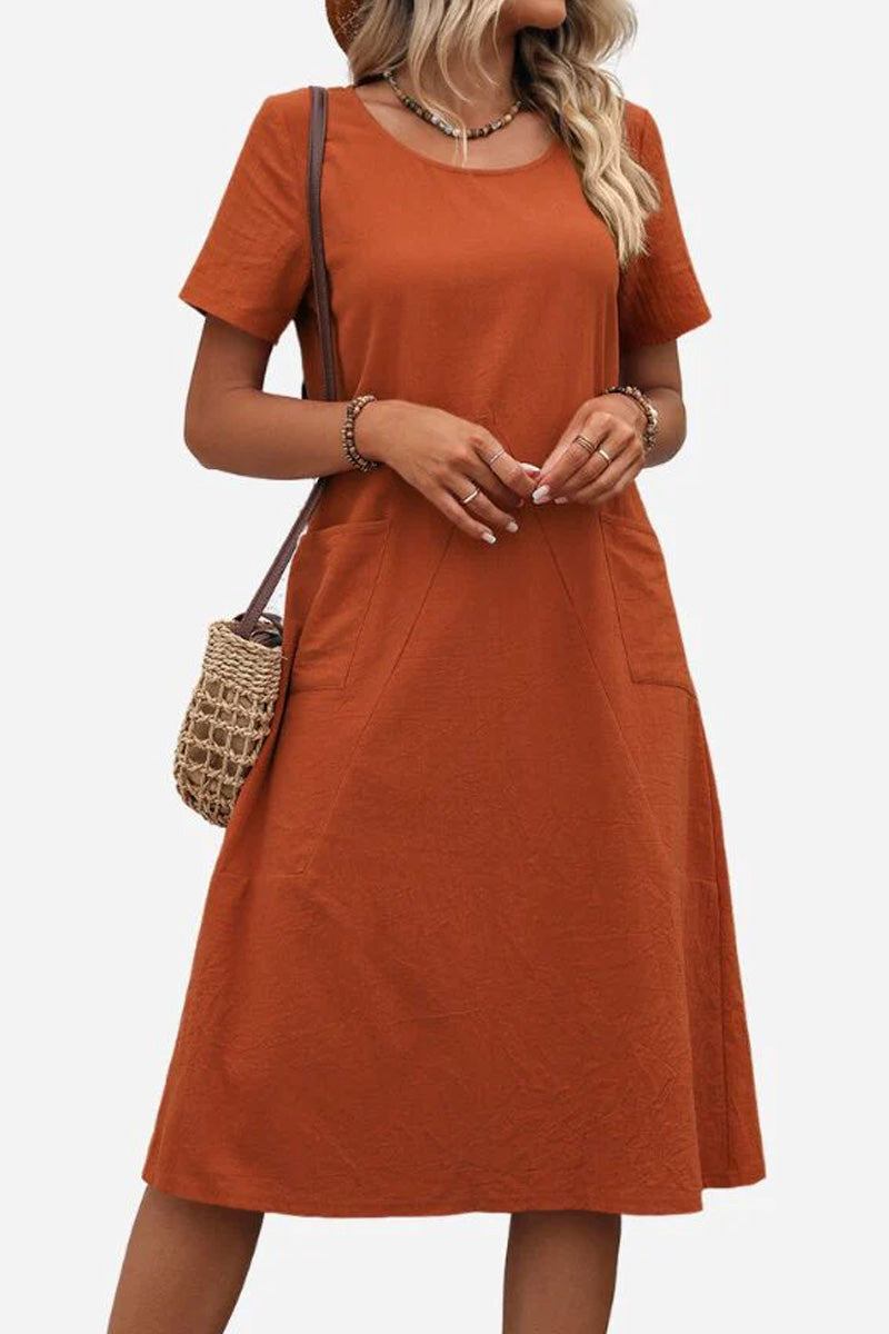 Radiant Escape Panelled Beach Dress | Women's Linen Clothing– North